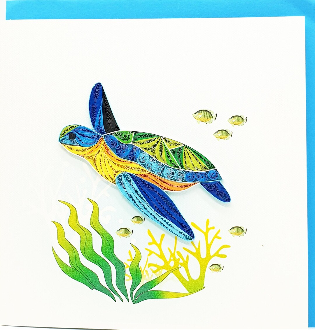 Sea Turtle, Quilling Card, Quilling Sea Turtle, Sea Turtle Picture - Etsy