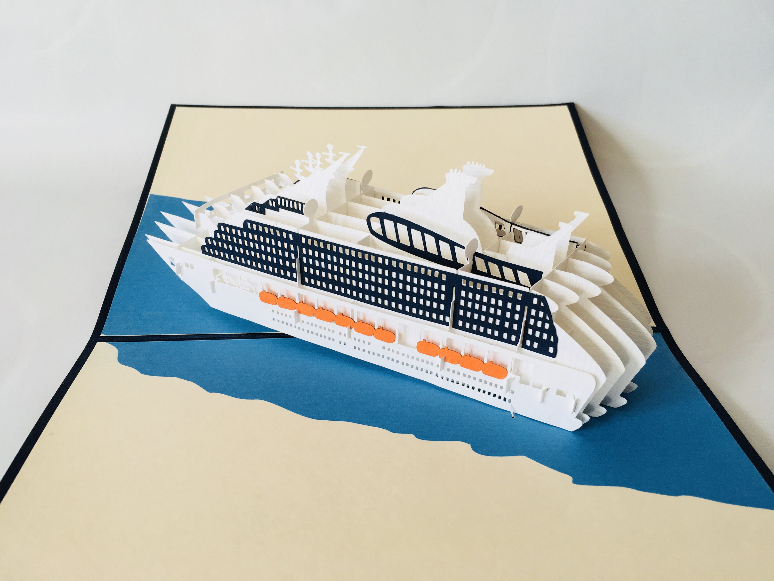 Pop-up Cruise Ship Pop up Travel Voucher Birthday Card Deco - Etsy