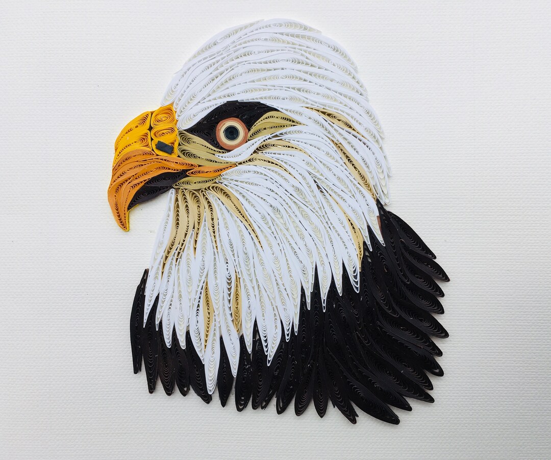 Eagle Head, Quilling Card - Etsy