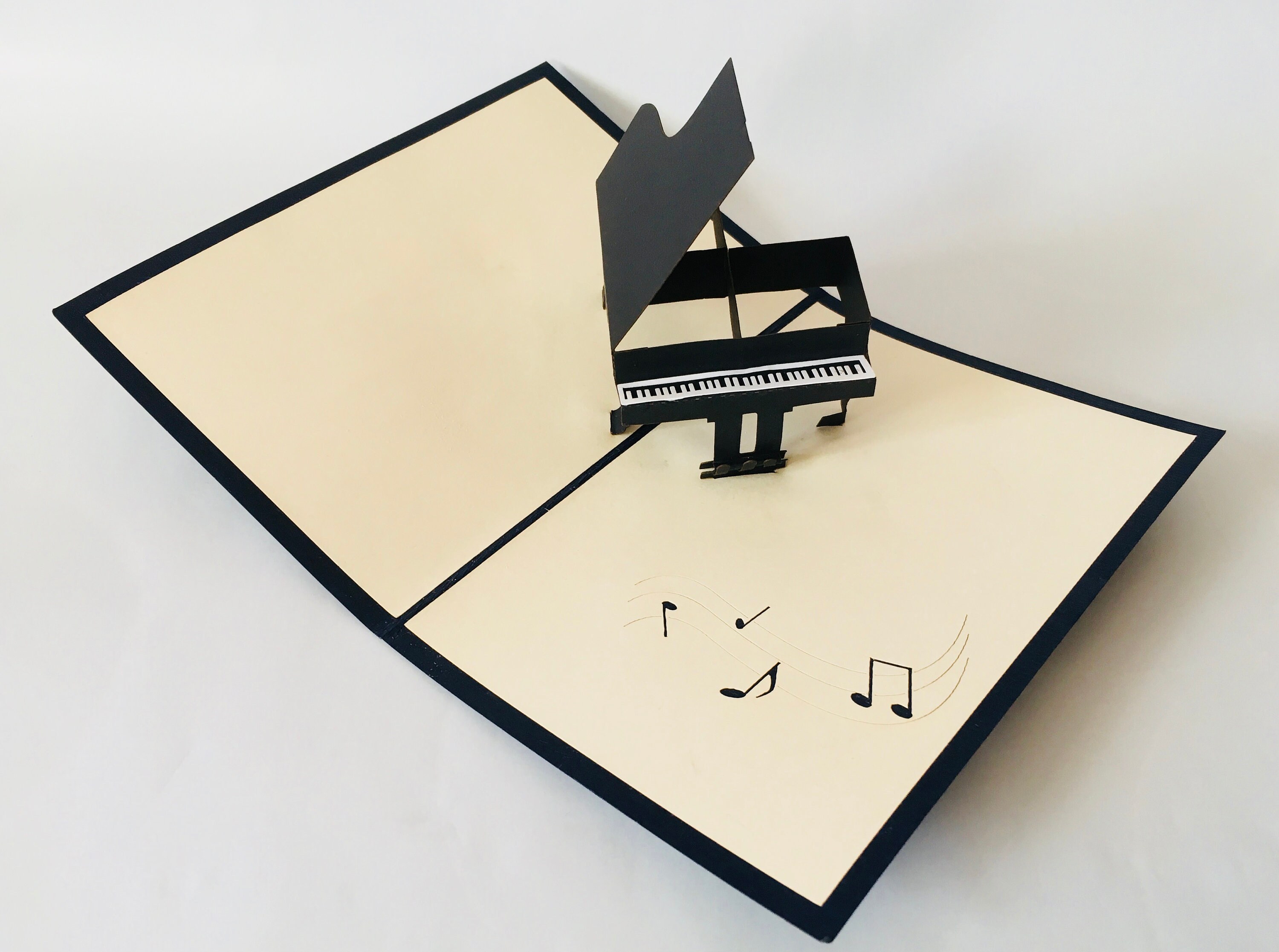 Piano, Grand Piano, Piano, Folding Card / 3D Card / Pop-up, Greeting ...