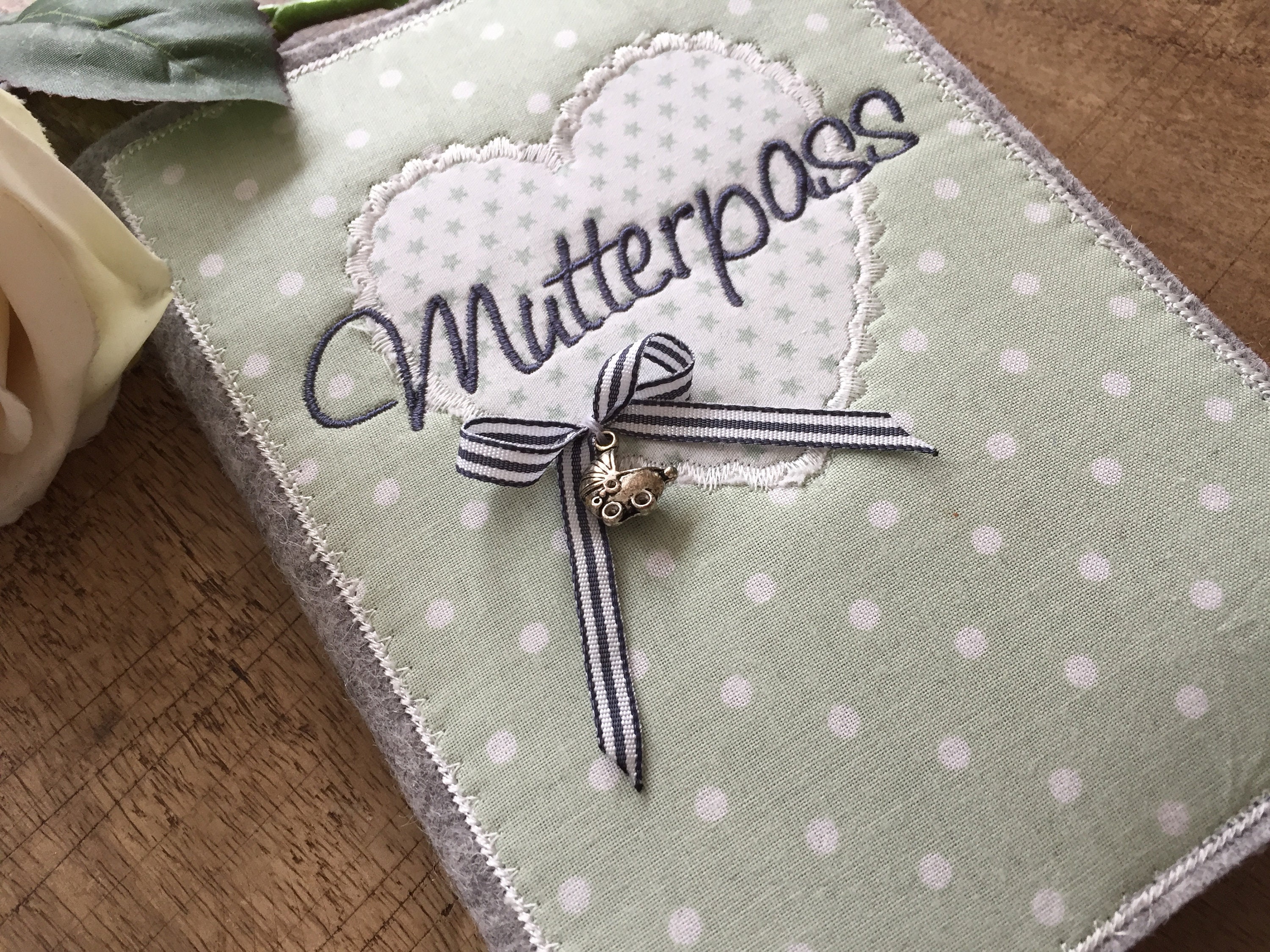 Mother passport sleeve - cover for mother's passport, pass sleeve ...