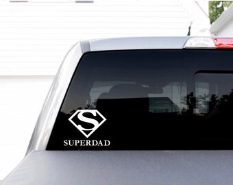 Super Dad Car Decal - Etsy