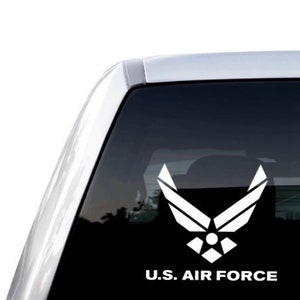 Air Force Car Decal, Air Force Logo, Air Force Decal, Air Force Sticker ...