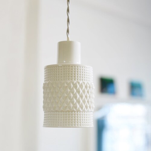 Fancy Round Ceramic Pendant Light - Etsy