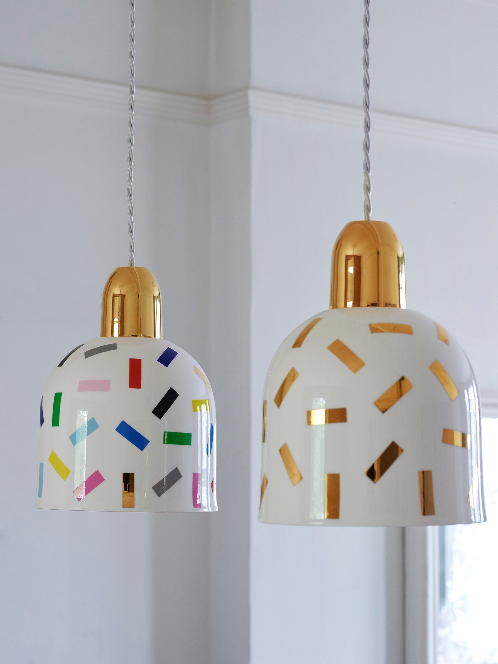 Cloche Confetti Ceramic Pendant Light - Etsy