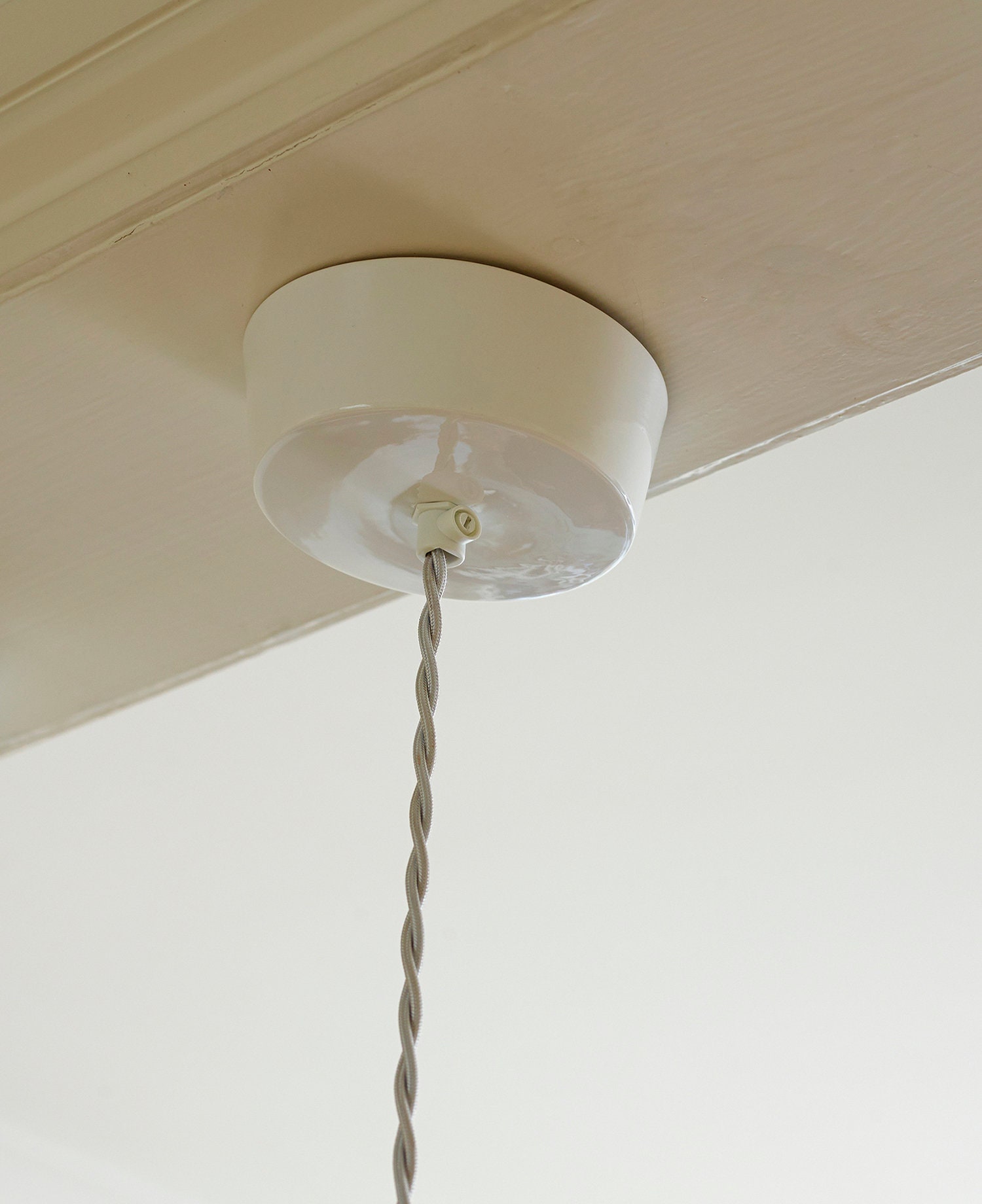 Domino White Ceramic Pendant Light - Etsy