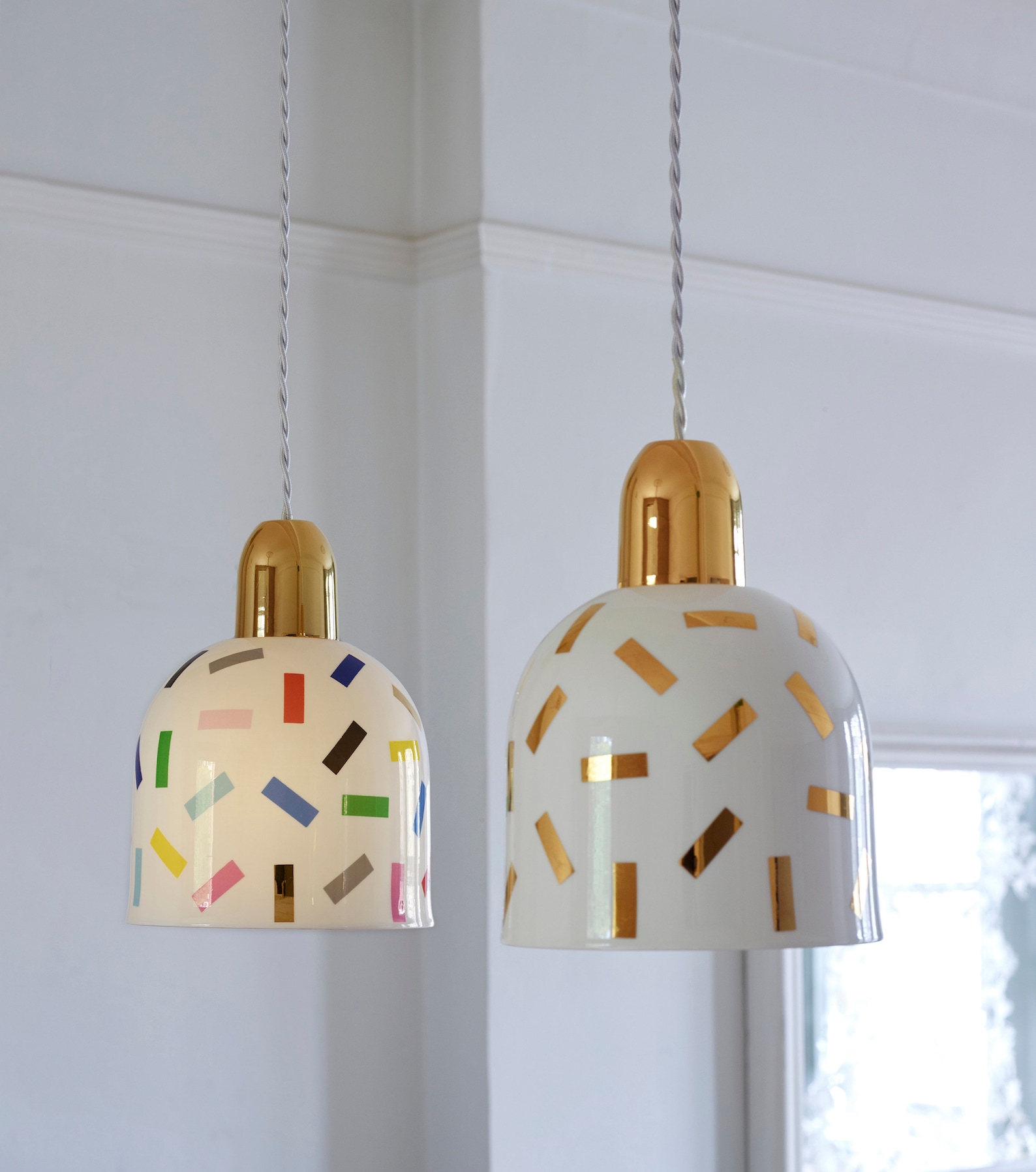 Cloche Confetti Ceramic Pendant Light - Etsy