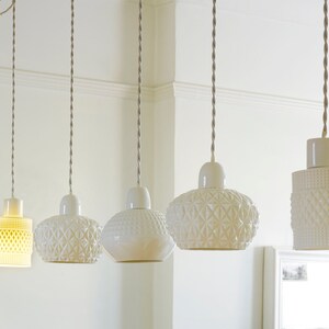 Fancy Round Ceramic Pendant Light - Etsy