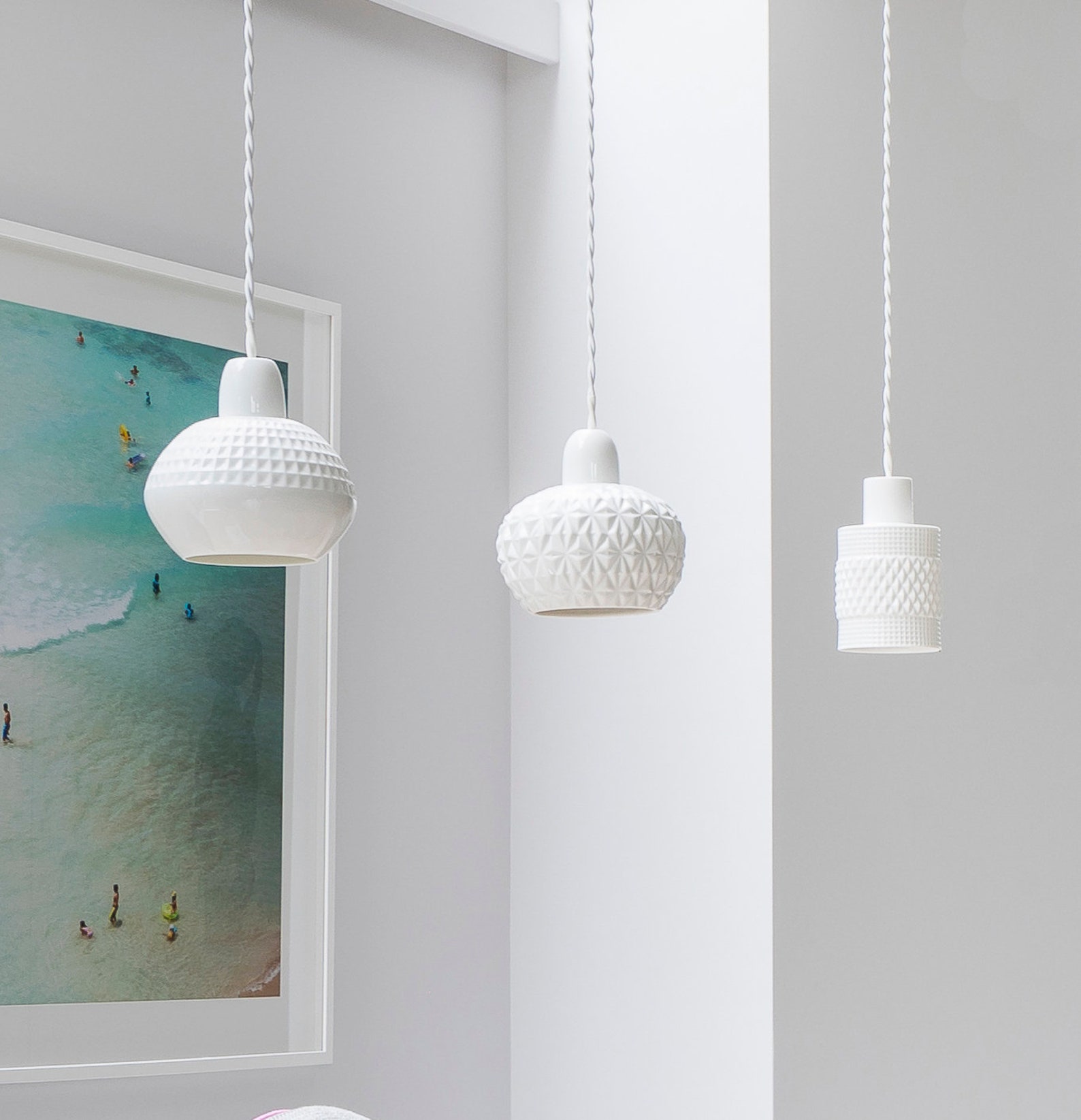 Fancy Round Ceramic Pendant Light - Etsy UK