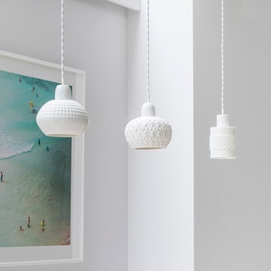 Fancy Round Ceramic Pendant Light - Etsy