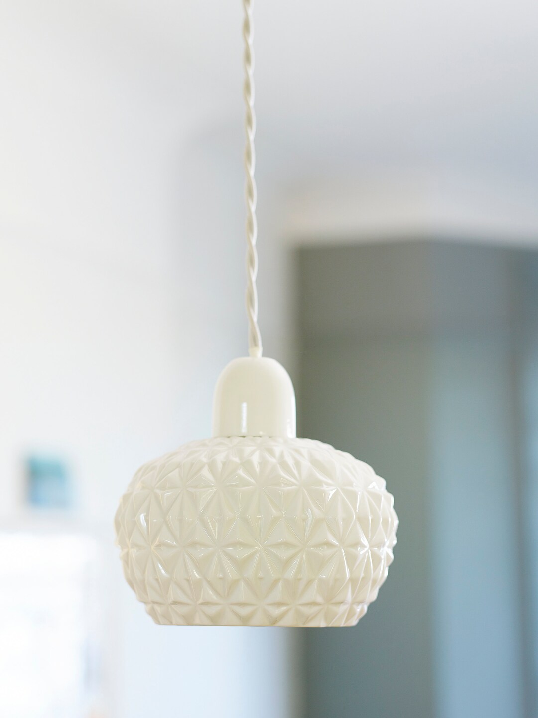 Fancy Round Ceramic Pendant Light - Etsy
