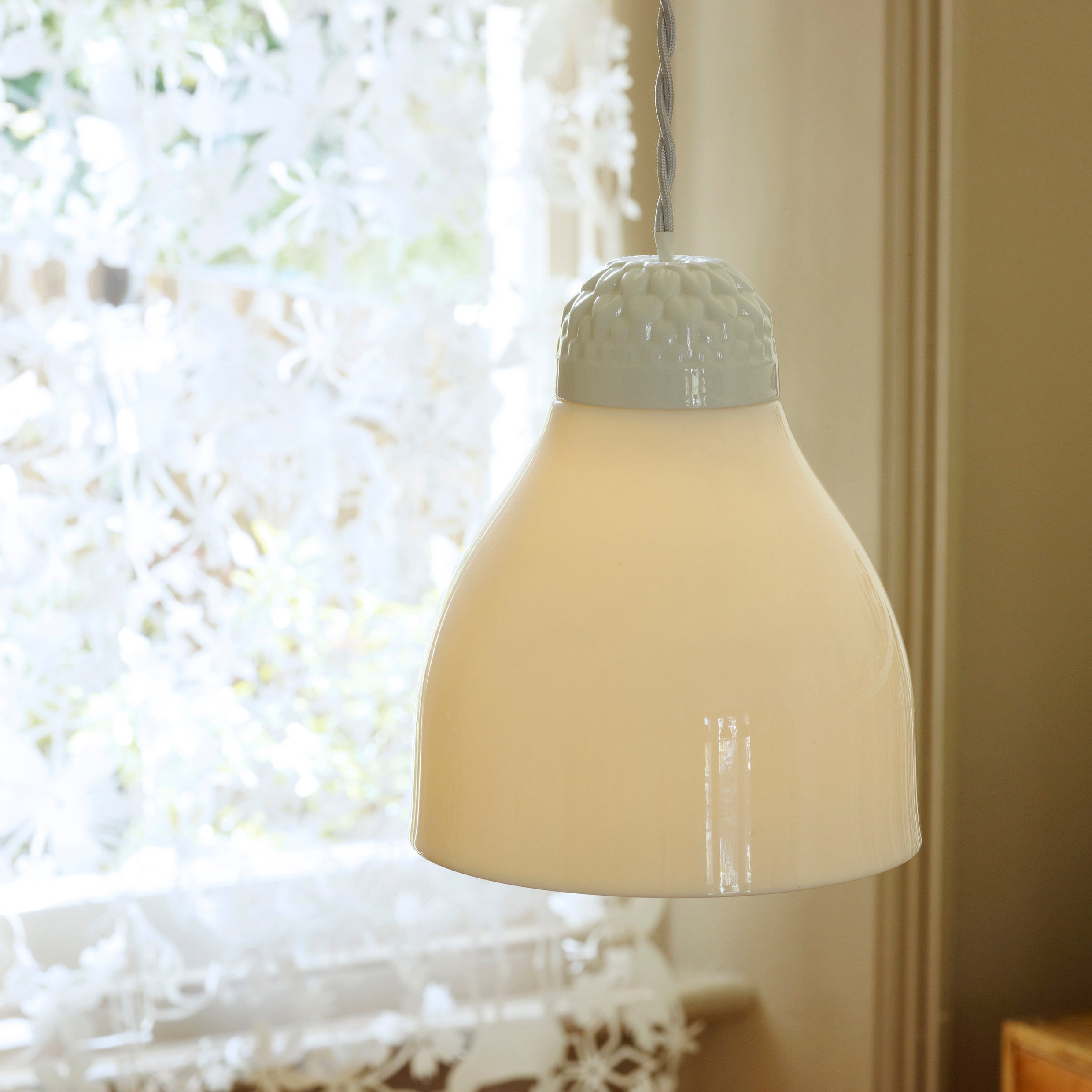 Flower Ceramic Pendant Light - Etsy UK