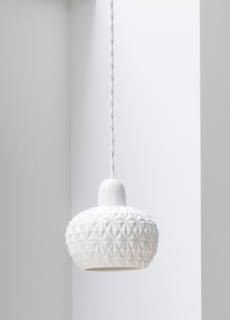 Fancy Round Ceramic Pendant Light - Etsy UK