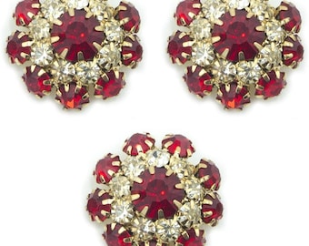 Red Metal Buttons - Etsy