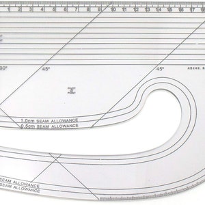 HAND Ruler Pattern Marking, Pattern Making, Tailor, Students - Metric ...