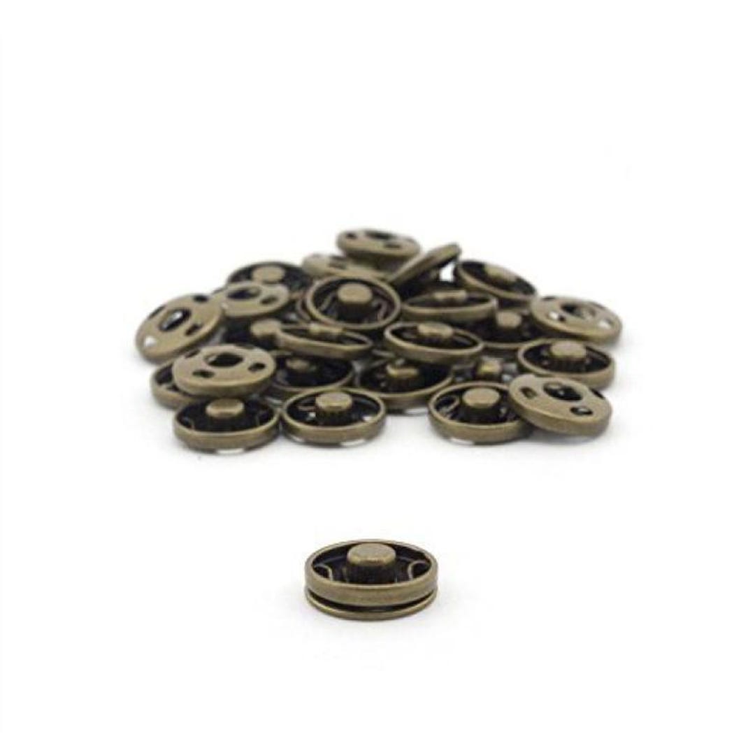 Snap Buttons SBVG01 2-part Vintage Gold Colour 15mm Fasteners - Pack of ...