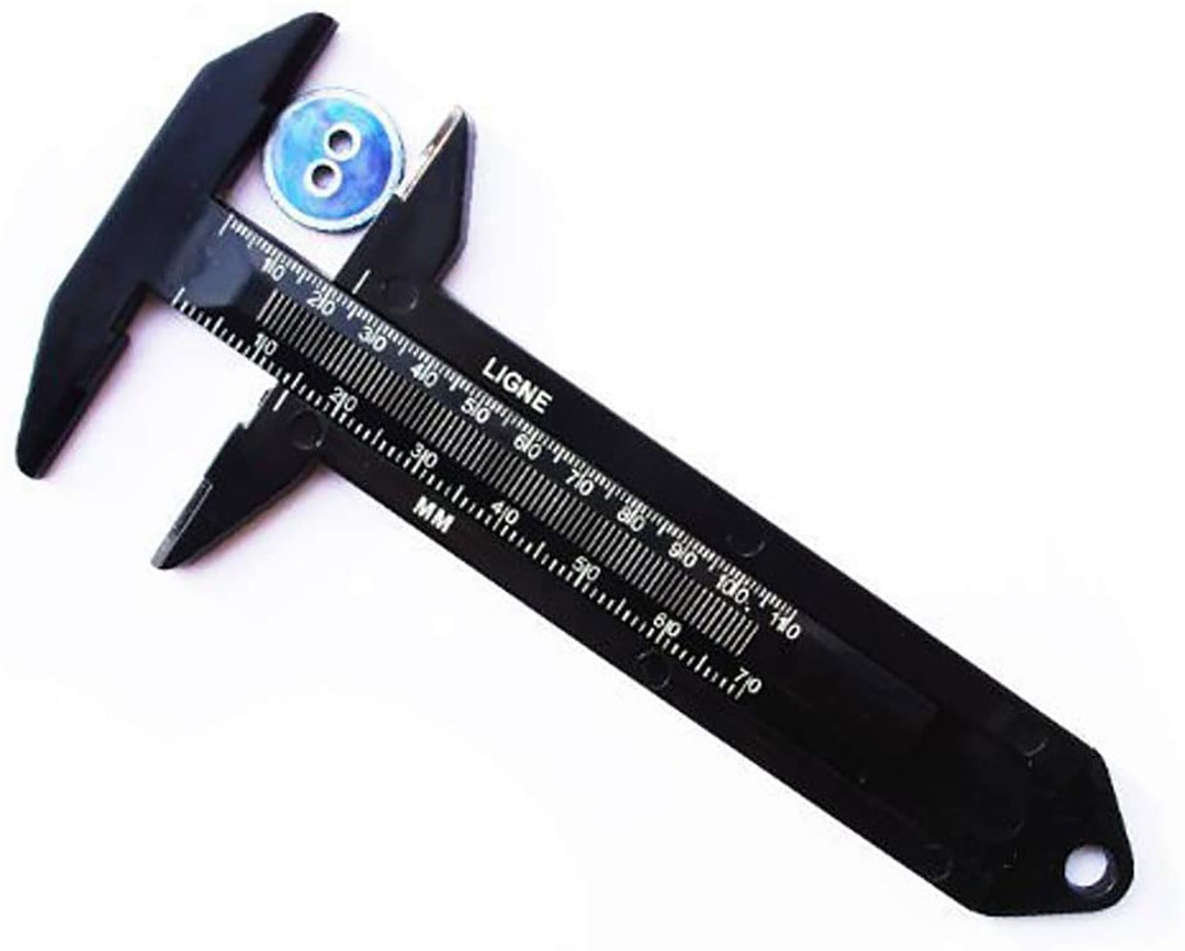HAND Black Button Measurer Mm Ligne - Etsy