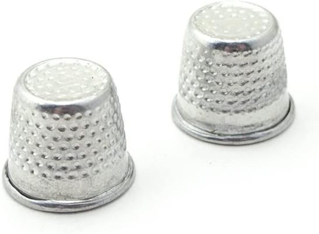 A Pair of Metal Stainless Steel Thimbles - 16 Mm Diameter - Etsy