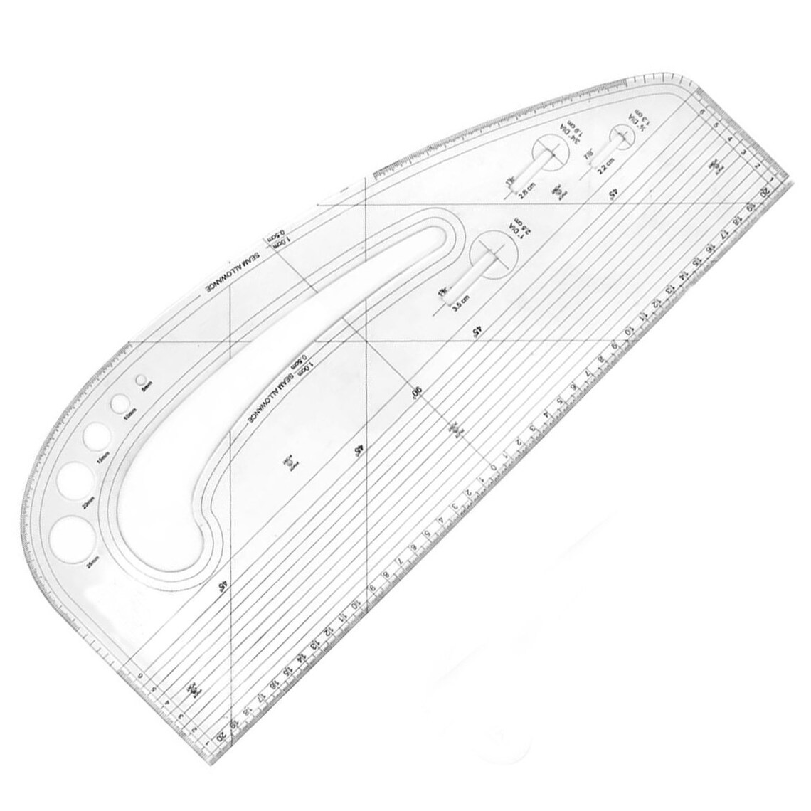 Pattern Marking Ruler With Button Stencils, Pattern Making, Tailor ...