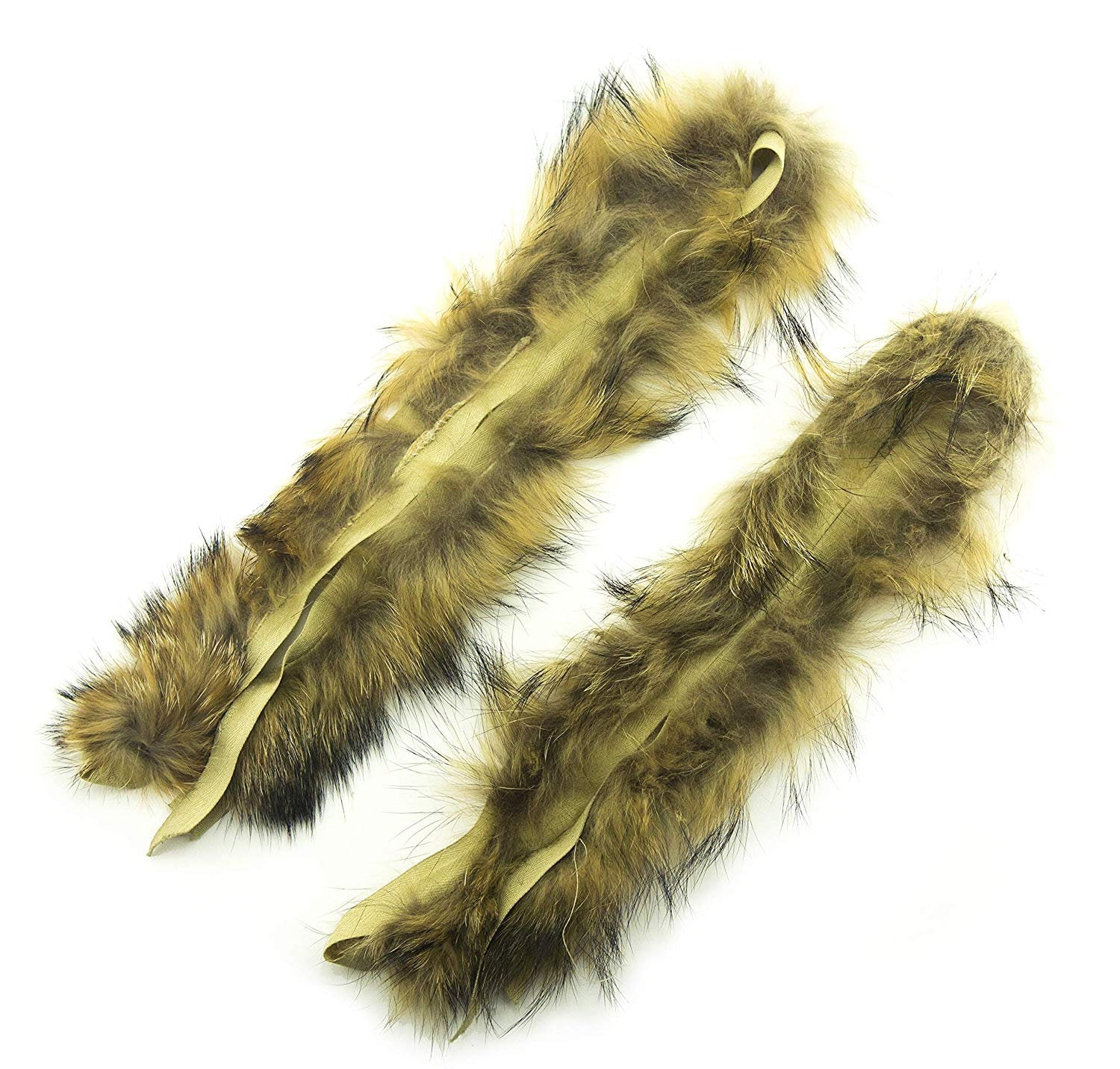 Set of 2 Fox Fur Piping Mixed Brown Trims for Garment Edging - Etsy