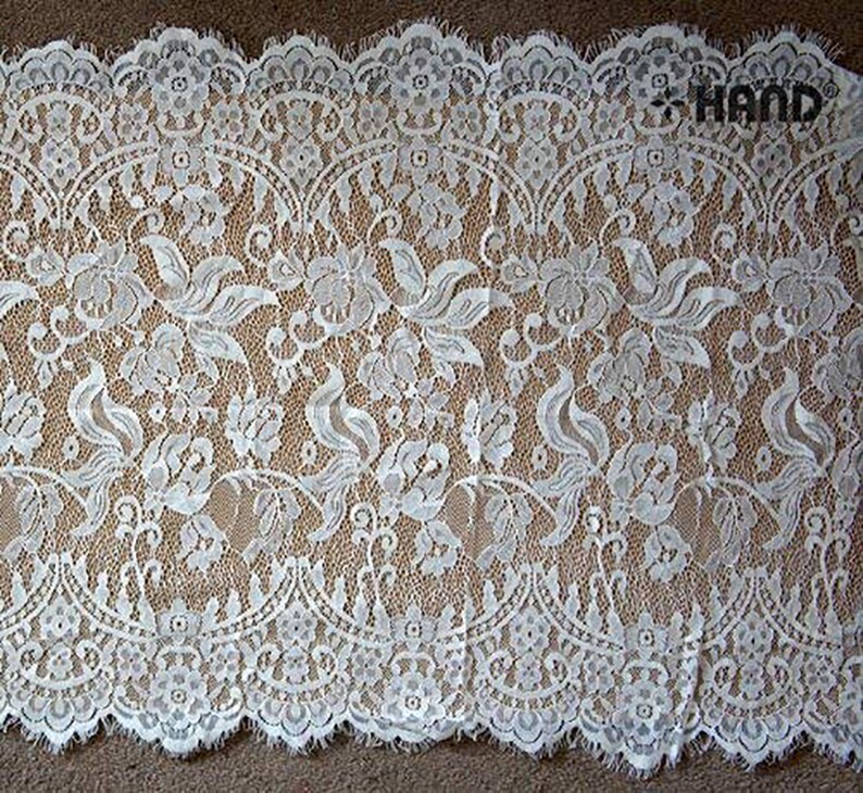 S12 Vintage Cream Wide Corded Lace, 61cmw X 154cml – per Piece - Etsy