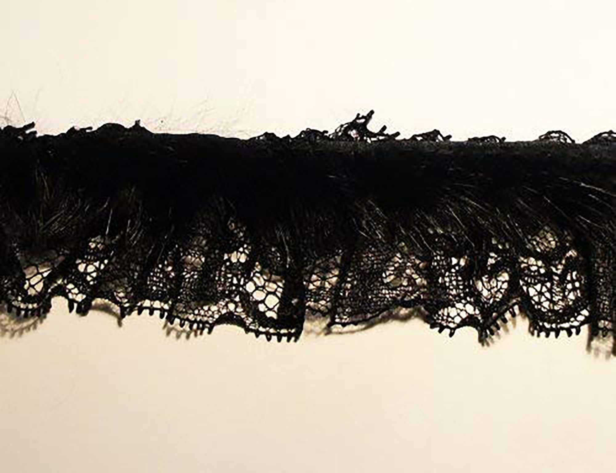 Decorative Black Rabbit Fur Lace Elastic Trim 5 Meters T17 - Etsy