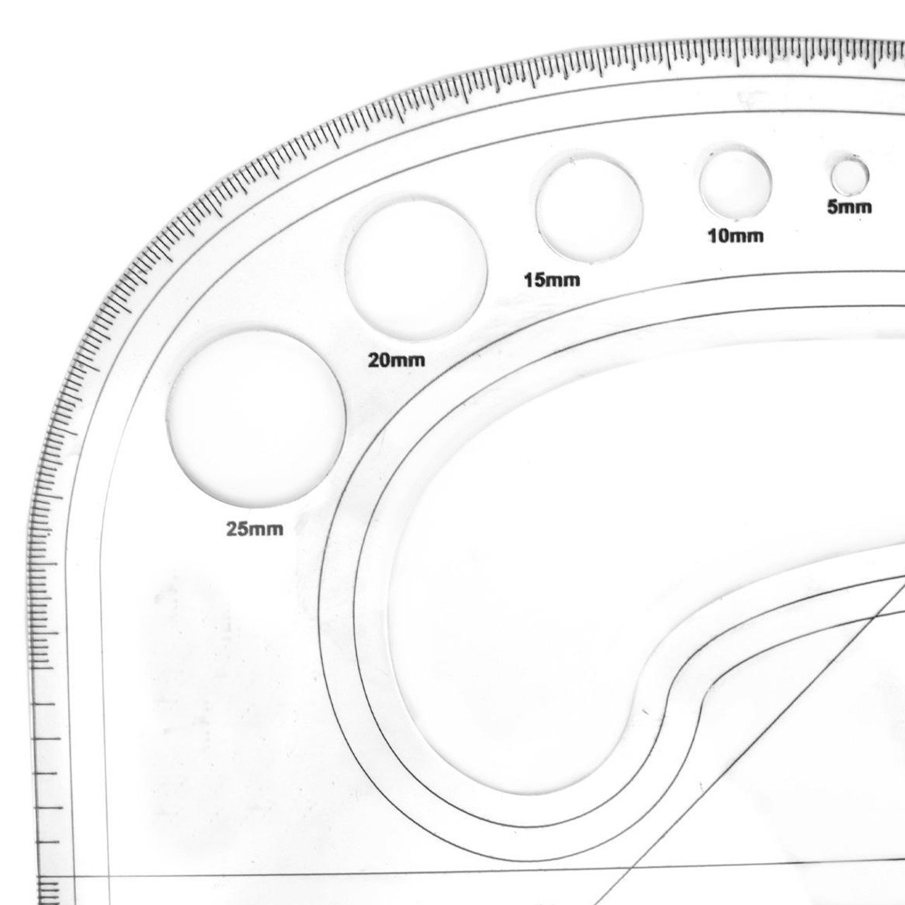 Pattern Marking Ruler With Button Stencils, Pattern Making, Tailor ...