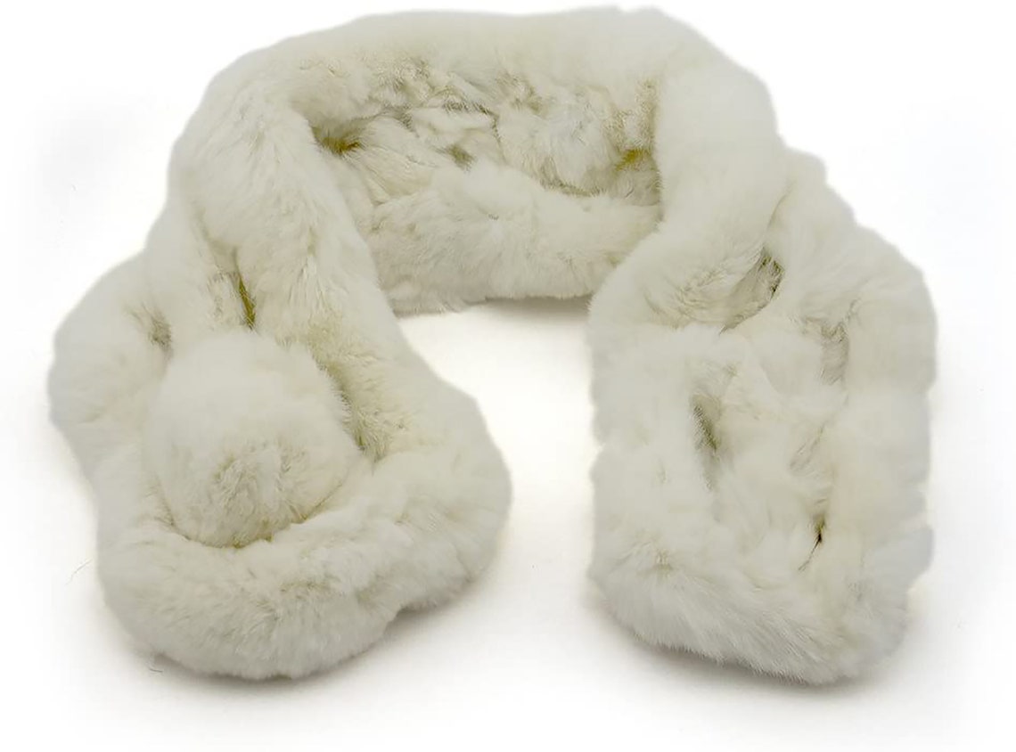 Luxurious Soft Rabbit Fur Scarf 65cml | Etsy