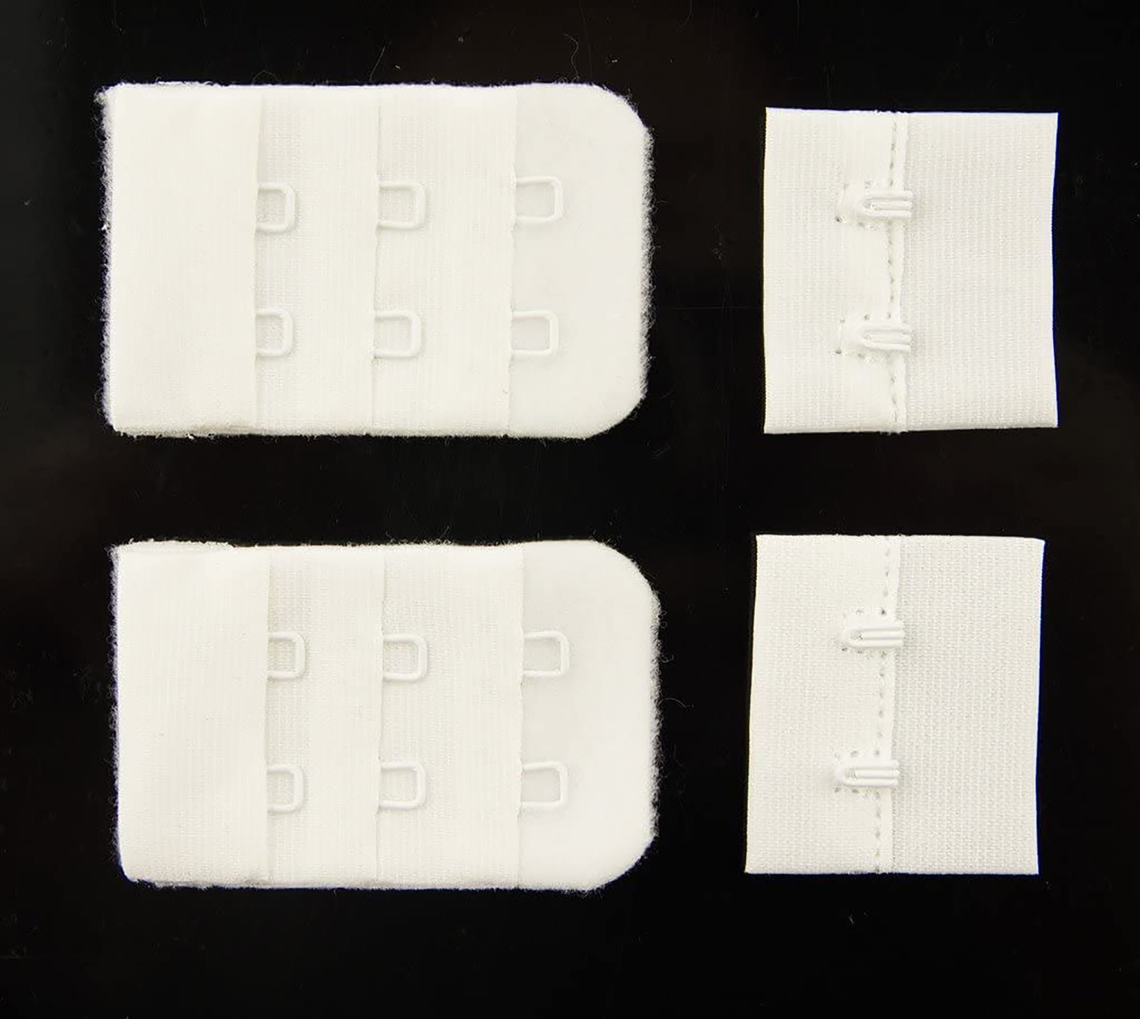 White Bra Hook and Eye Bra Strap Sew-in Fasteners 2 Hooks - Etsy