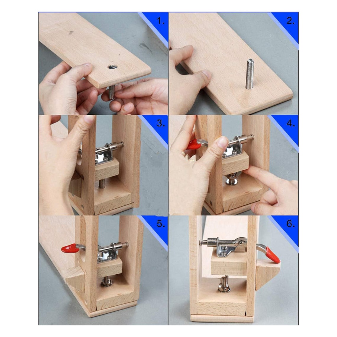 Beech Leather Craft Stitching Pony Retaining Clip Wood Tool Sewing ...
