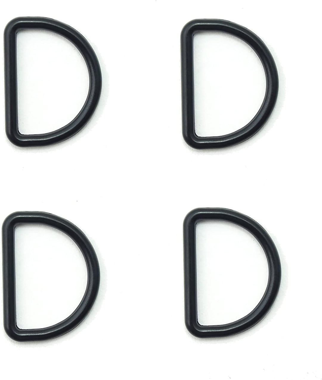 Model 2-3, 4 Pcs of Black Metal D Ring for Shoes, Belts, Bags, Webbing ...