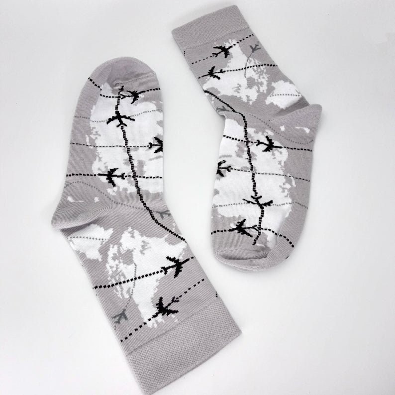 Socks for Flight Attendants, Socks for Pilot, Gift for Pilot, Socks ...