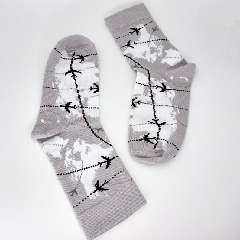 Socks for Flight Attendants, Socks for Pilot, Gift for Pilot, Socks ...