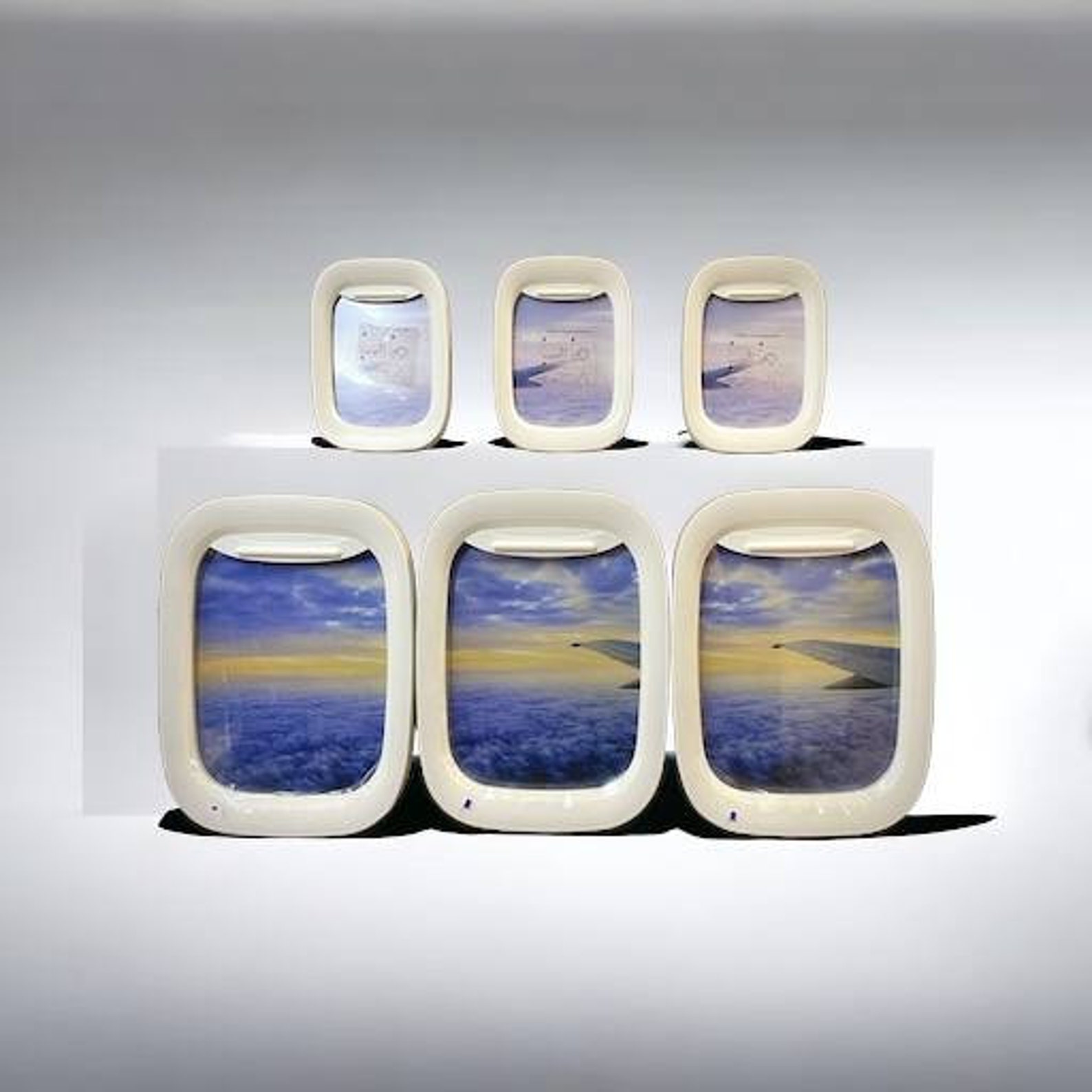 Photo Frame in the Form of A Porthole, Airplane Porthole, Airplane ...