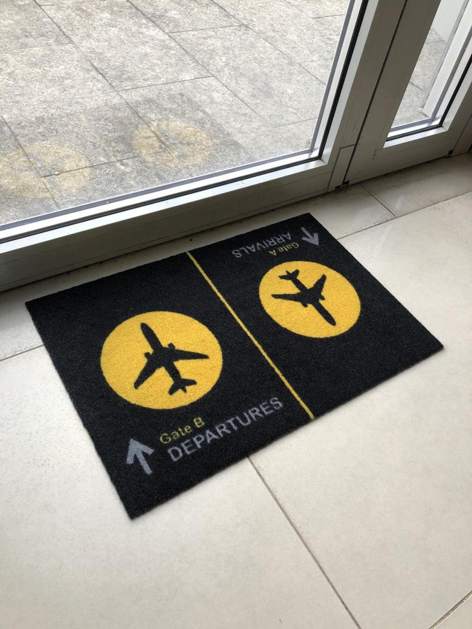 Door Mat Arrival Departure, Outdoor Welcome Mat, Floor Mat for Pilot or ...