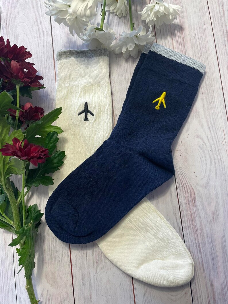 Socks for Flight Attendants, Socks for Pilot, Gift for Stewardess ...
