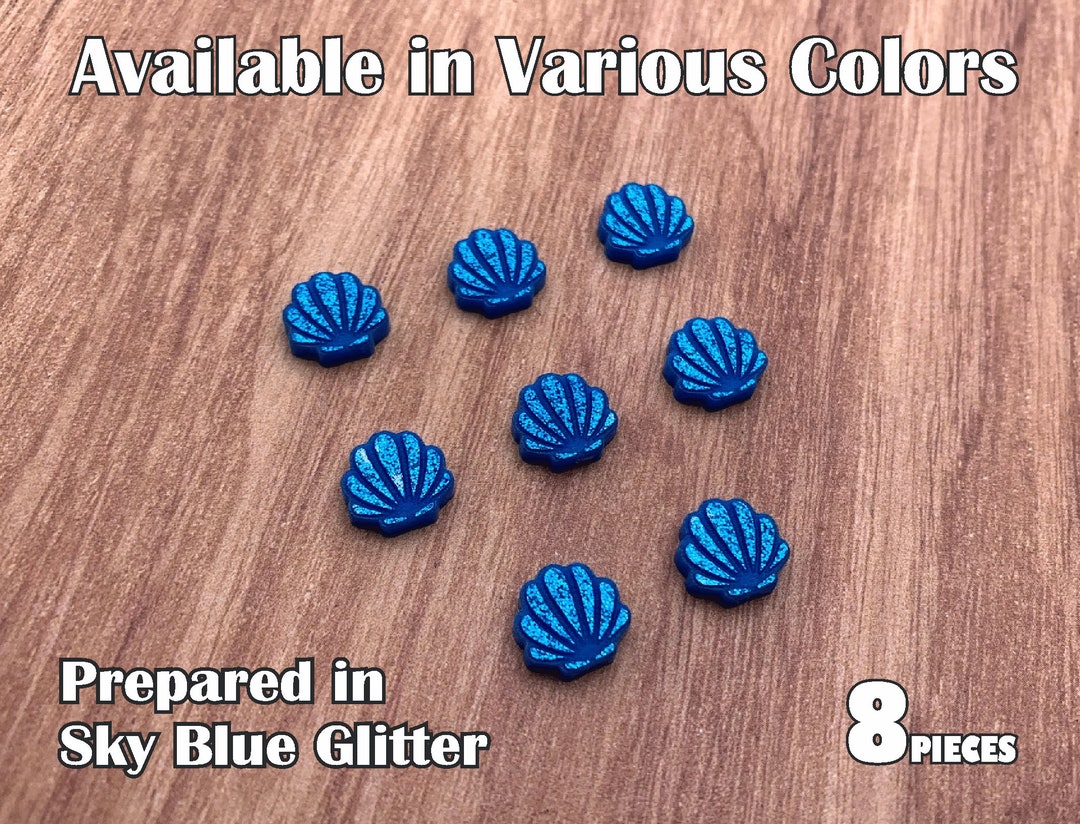 Seashells Acrylic Laser Cut Cabochon (you Pick Color) 8 Pcs / Lot ...