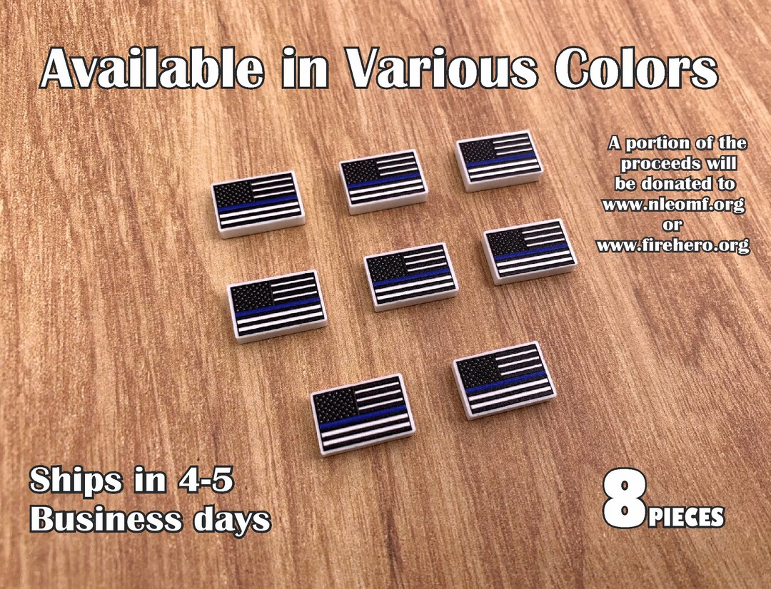 Fallen Officer Flag (A1:7) (printed Design) Acrylic Laser Cut Cabochon ...