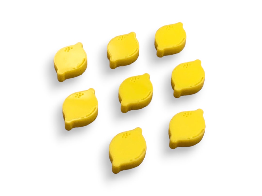 Lemons / Limes Acrylic Laser Cut Cabochon (shown in Yellow Solid) (you ...