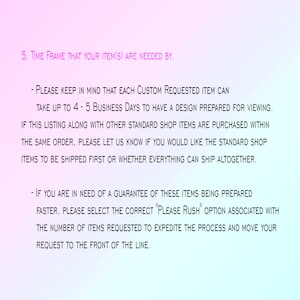 Custom Design Fee (non-refundable) Please See Listing Photos or ...