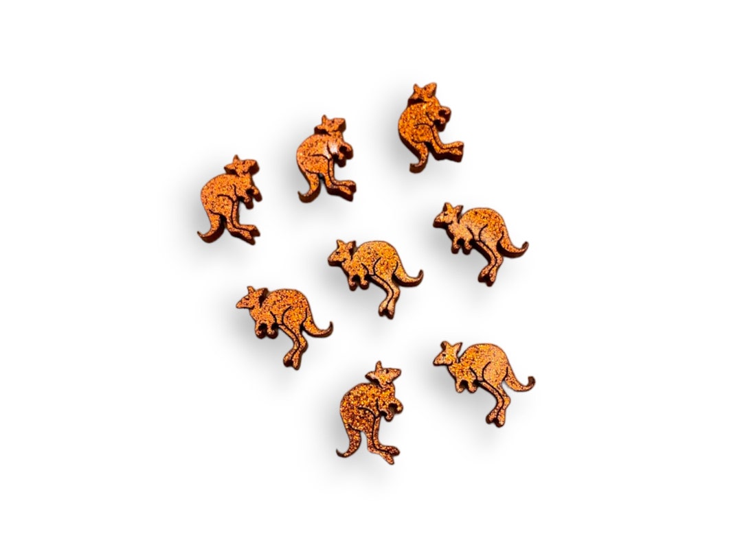 Kangaroo Figures – Laser Cut Acrylic (8pcs) Australia Travel Journal ...