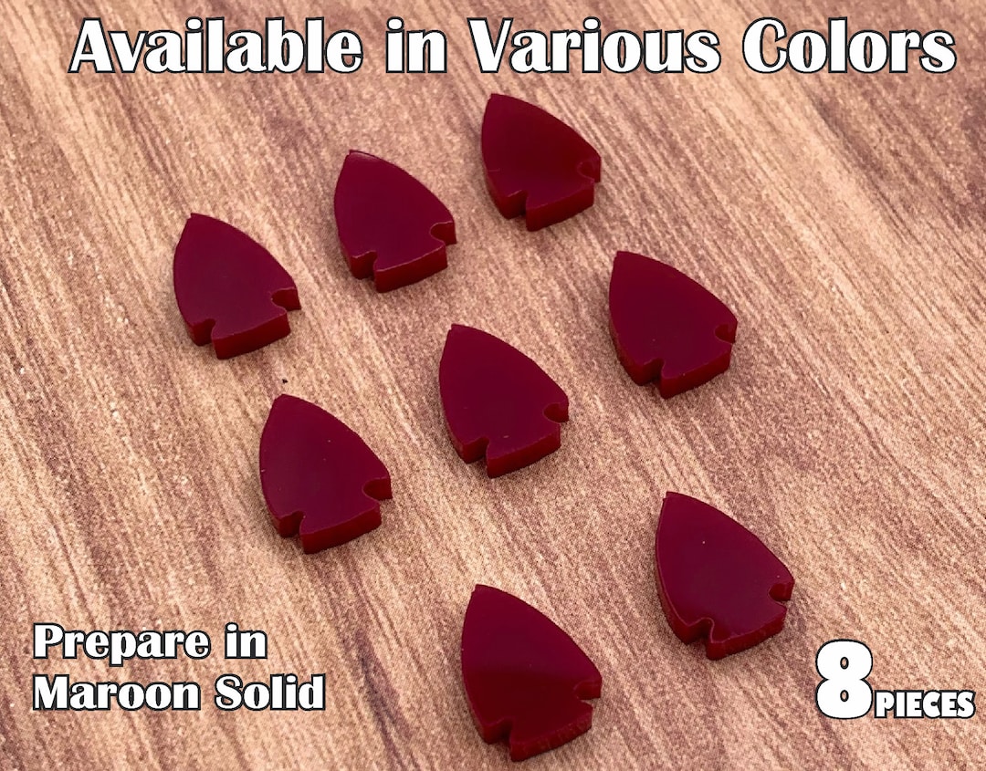 Arrowhead (A2:11) Acrylic Laser Cut Cabochon ( You Pick Color) 8 Pcs ...