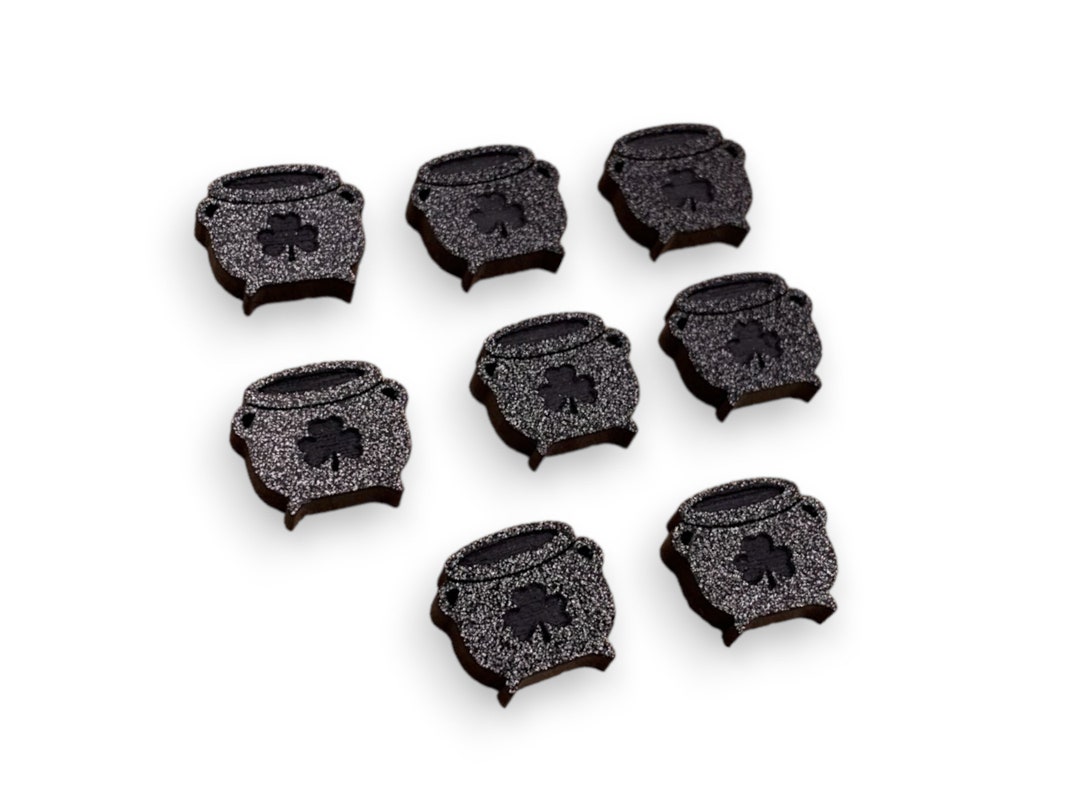 Pot for Gold / Witch's Cauldron (shown in Black Glitter)(your Choice of ...