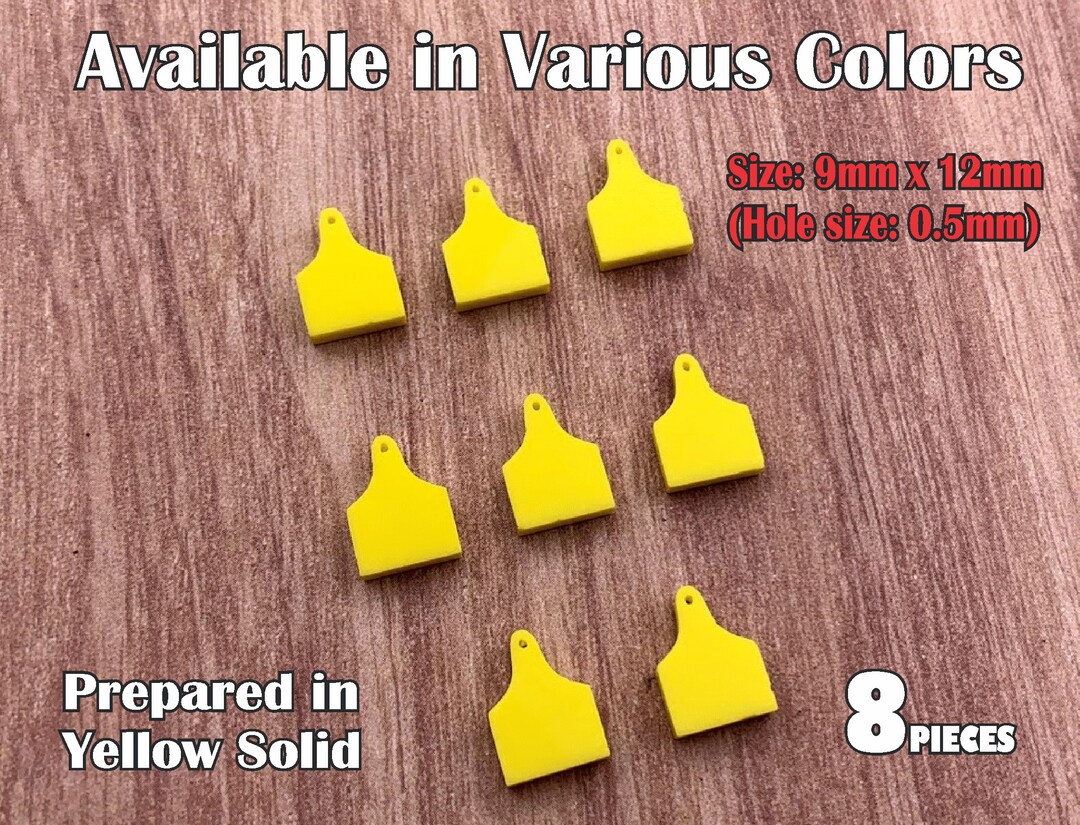 Mini Cattle Tags – Laser Cut Acrylic (8pcs) | Farm-themed Planner ...