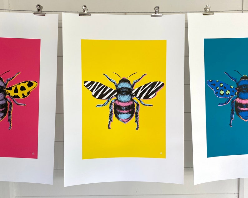 Bee Print Zebra | Etsy