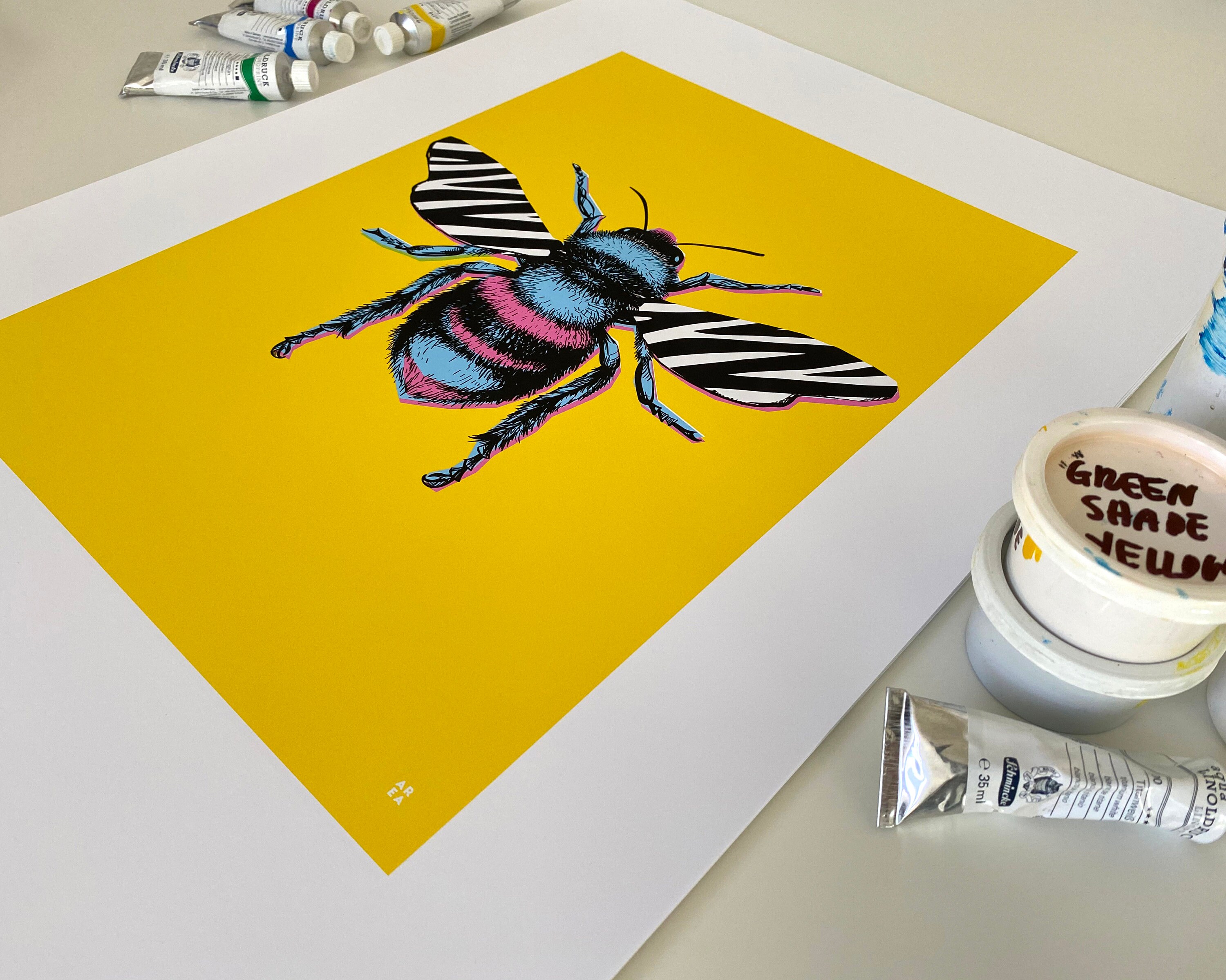 Bee Print Zebra - Etsy