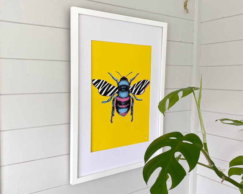 Bee Print Zebra | Etsy