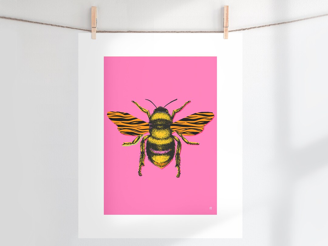 Bee Print Tiger - Etsy