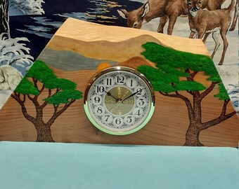 Cherry Wood Clock - Etsy