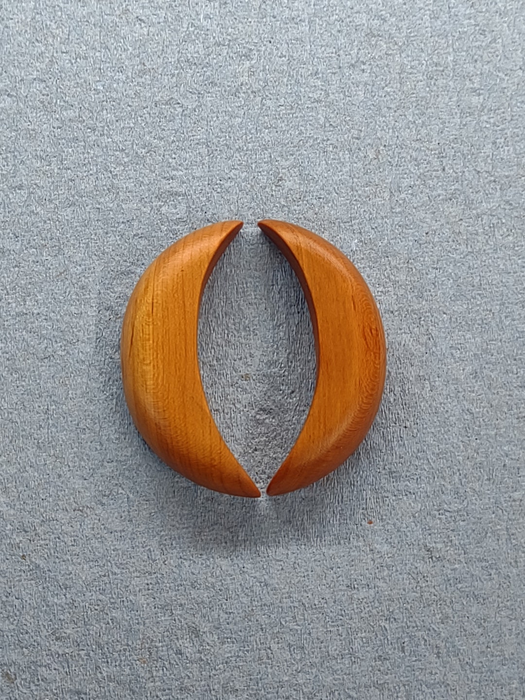 Item 917 Yin-yang Jiaobei Moon Blocks, Hand Formed From Cherry Hardwood ...